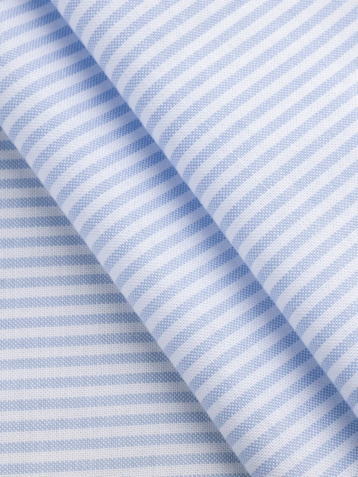 Pinpoint Striped Cotton Oxford Shirting Chambray White Core Fabrics