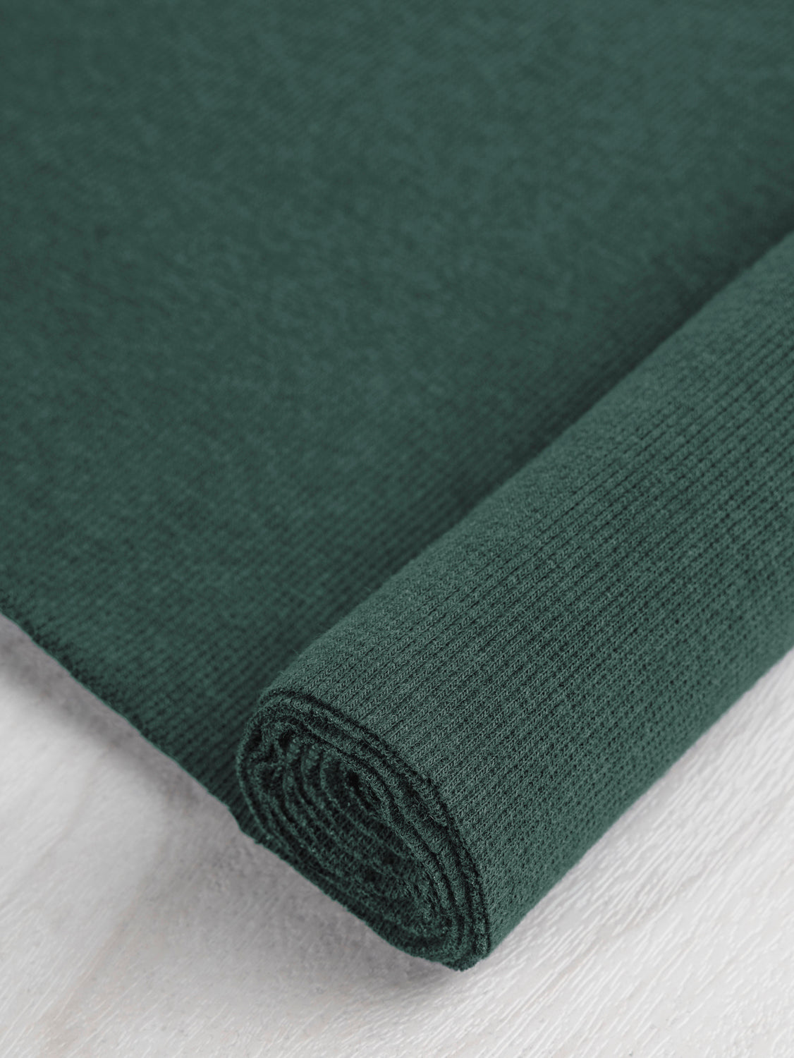 Bambou/Coton côte bébé 2x2 - Forêt – Core Fabrics