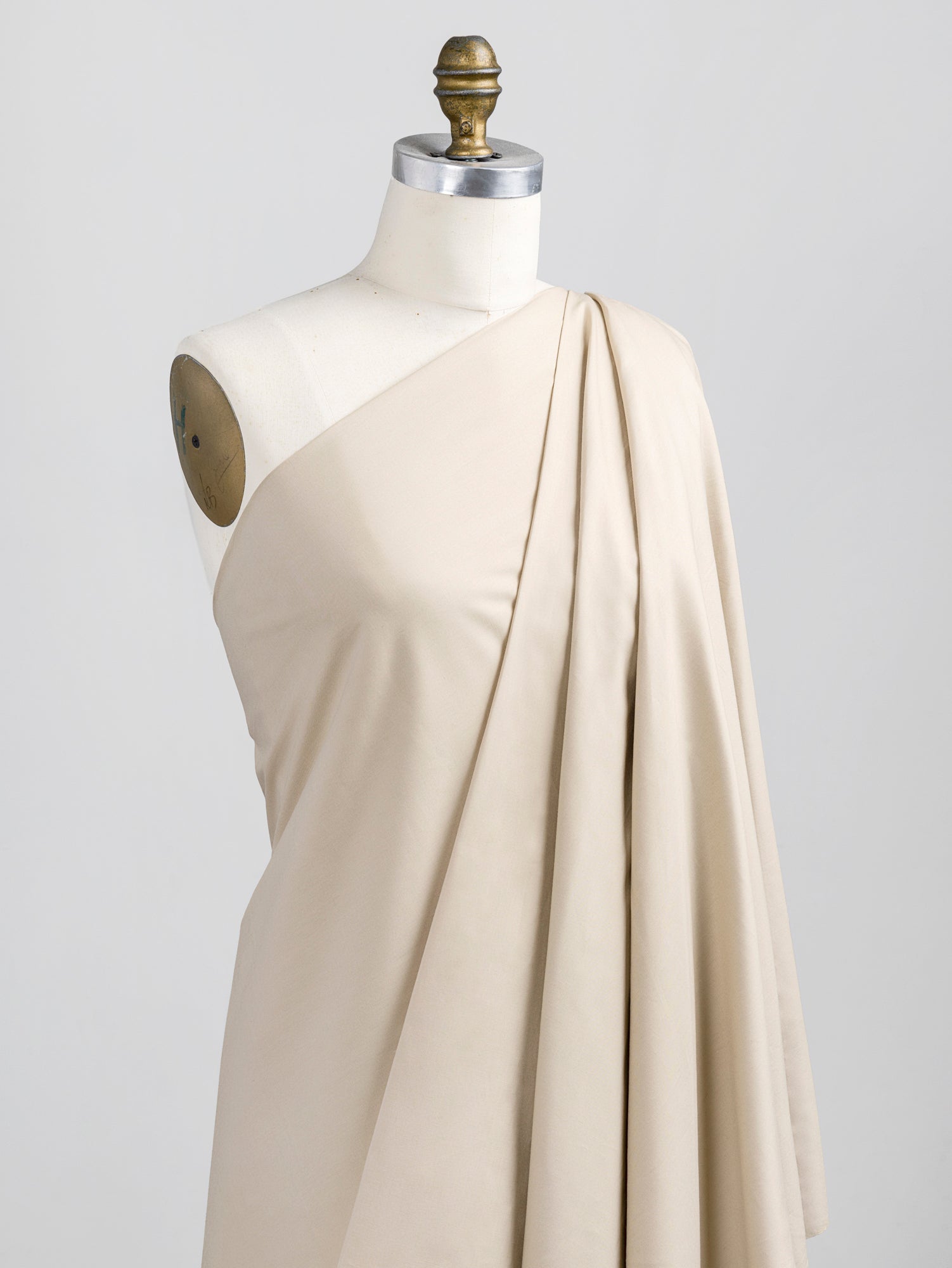 beige cotton silk fabric