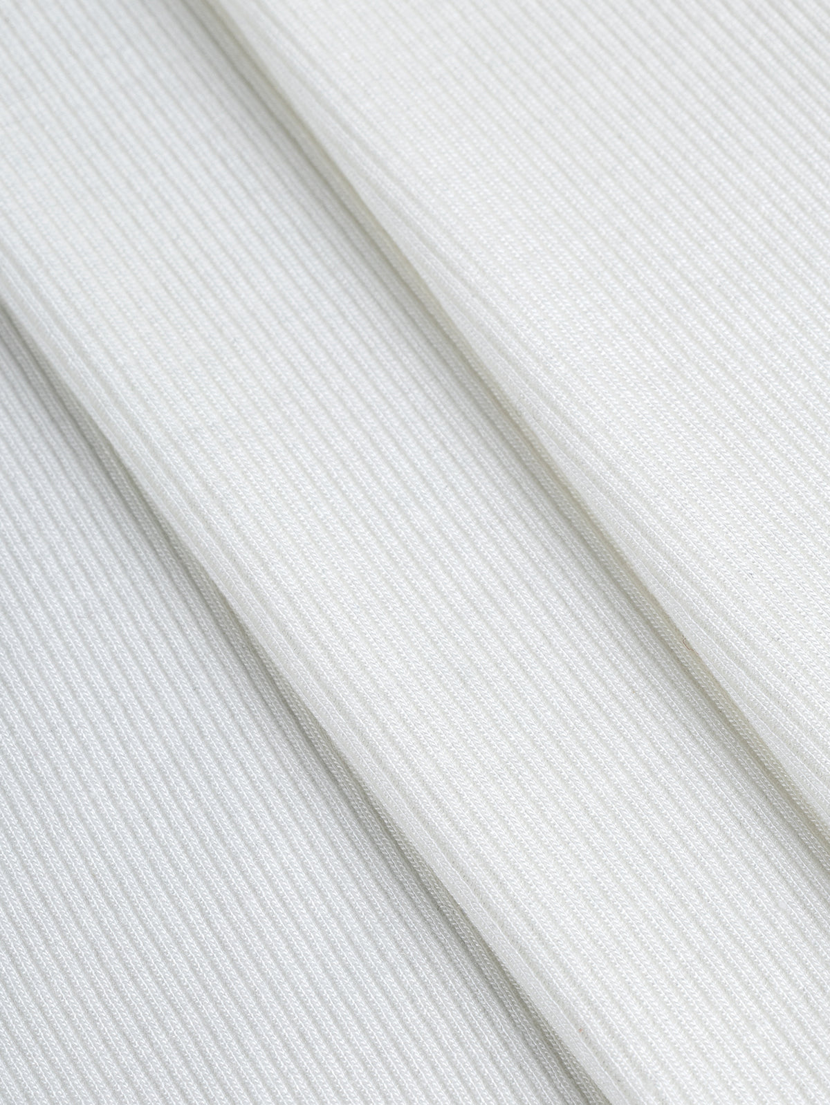 MicroModal Baby Rib Knit Deadstock - White | Core Fabrics