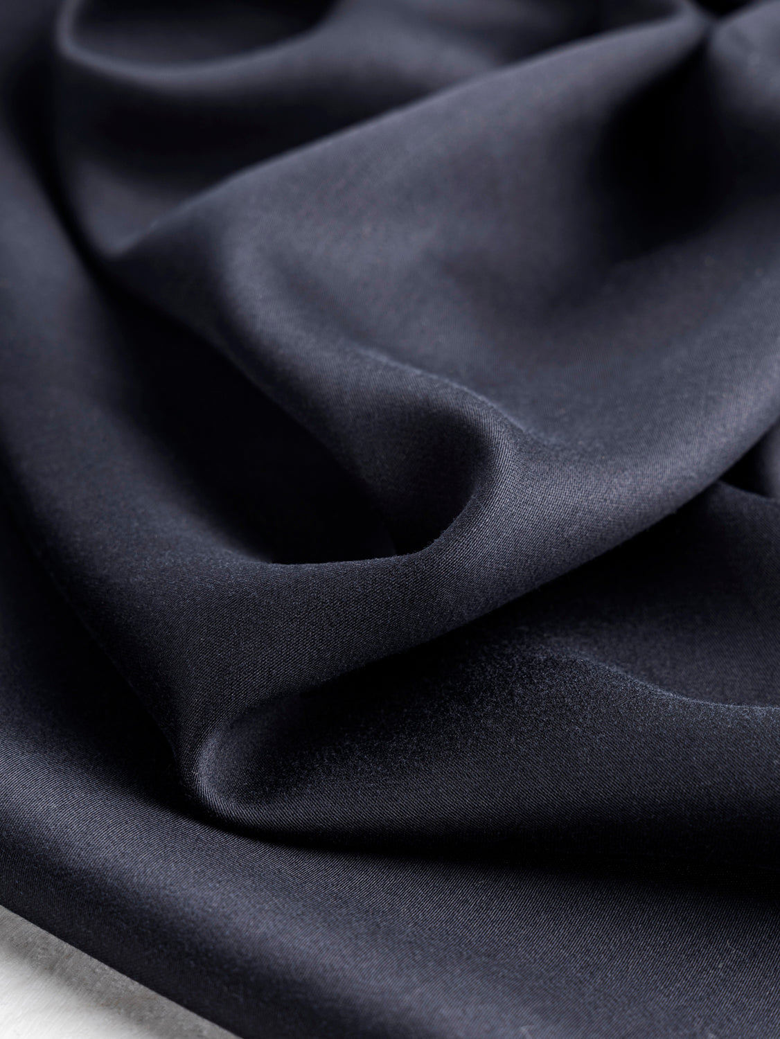 Tencel Lyocell Satin - Dark Navy | Core Fabrics