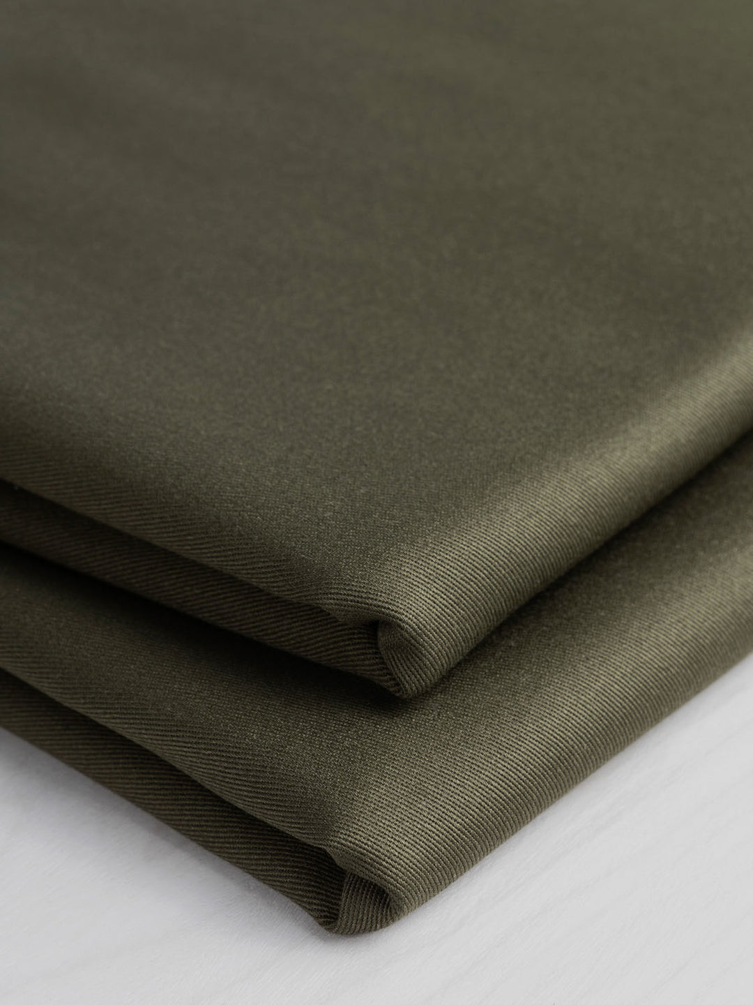 Midweight Organic Cotton Twill - Olive | Core Fabrics