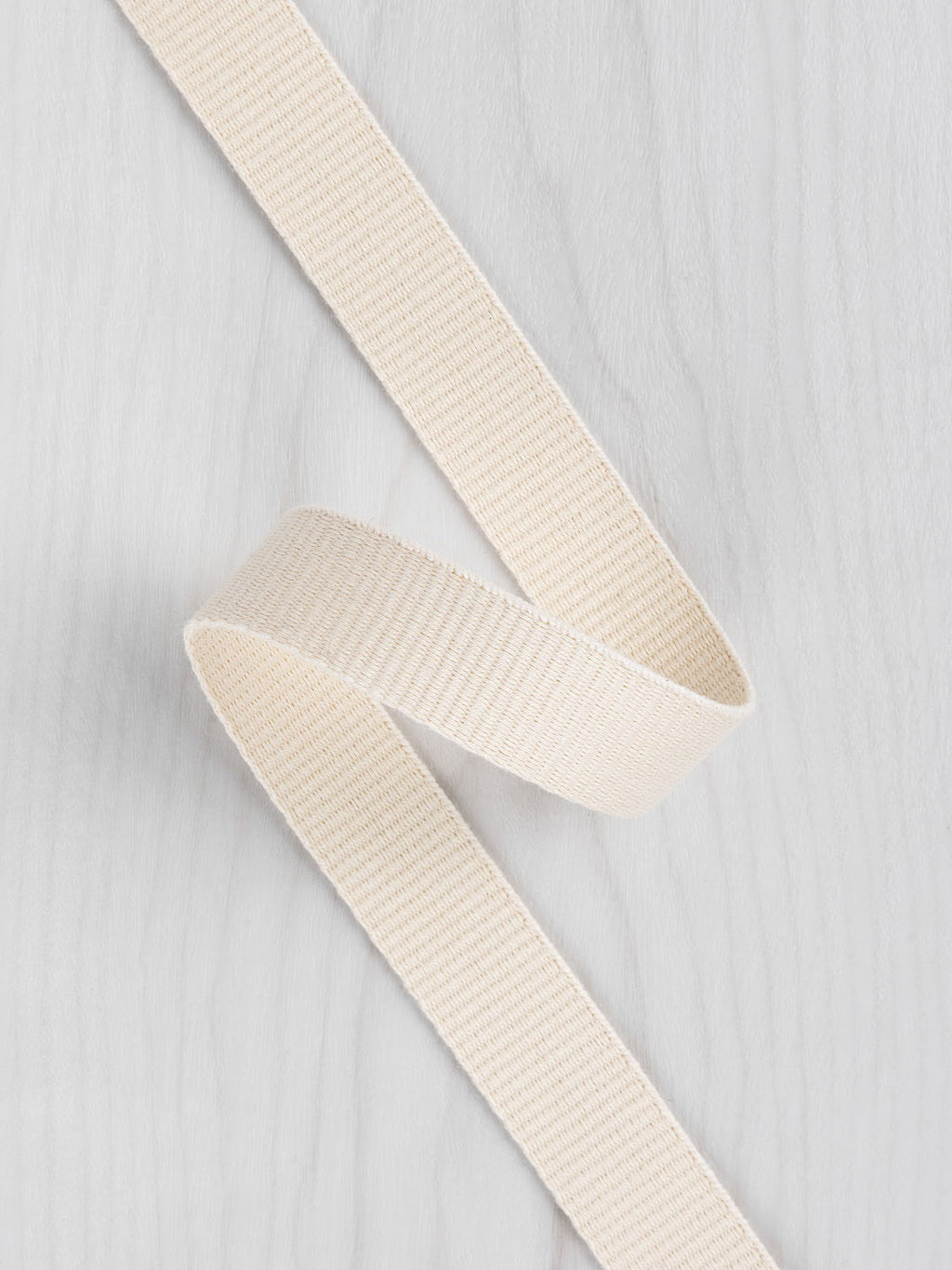 1" Cotton Webbing Strapping - Natural | Core Fabrics
